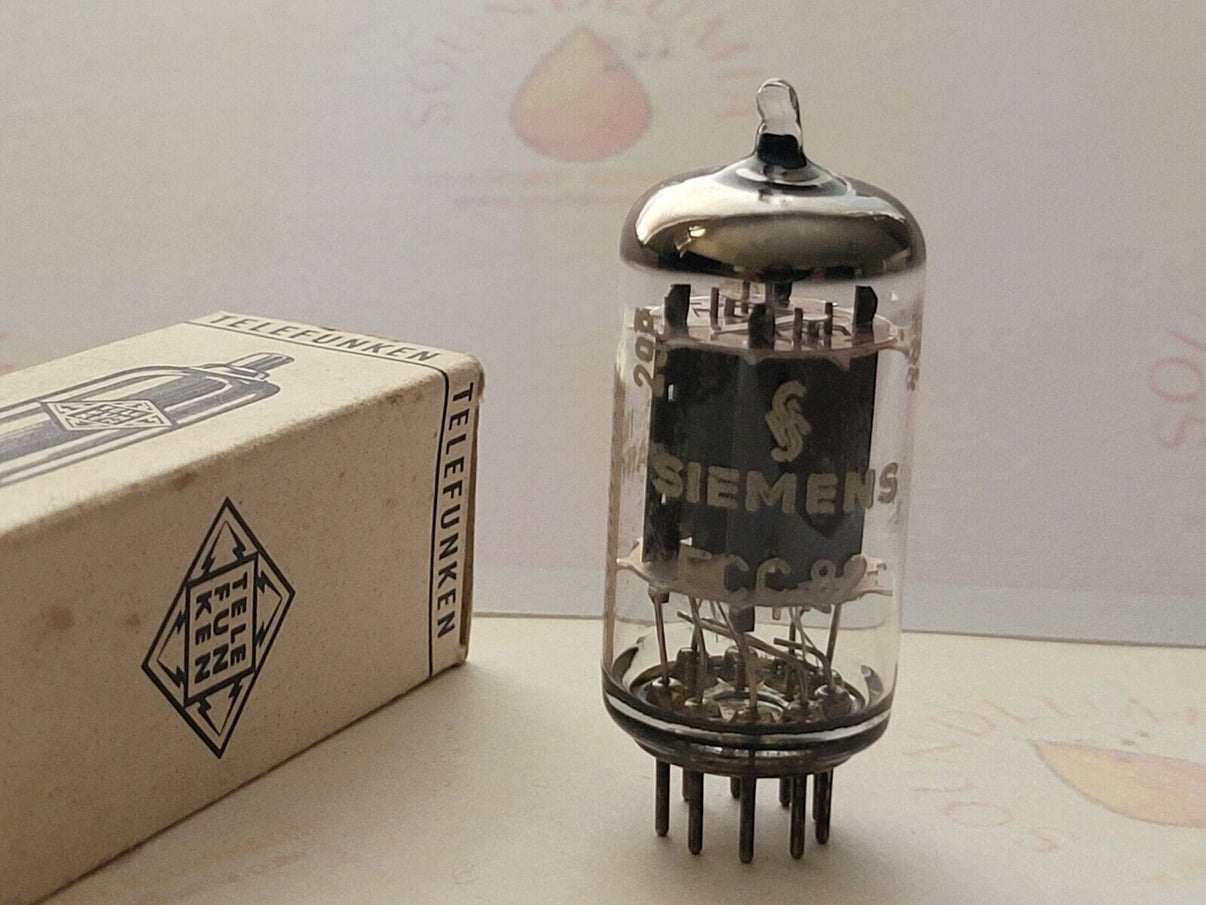 Telefunken ECC82 Long Smooth Plates w/ RARE Siemen Label Bottom ...